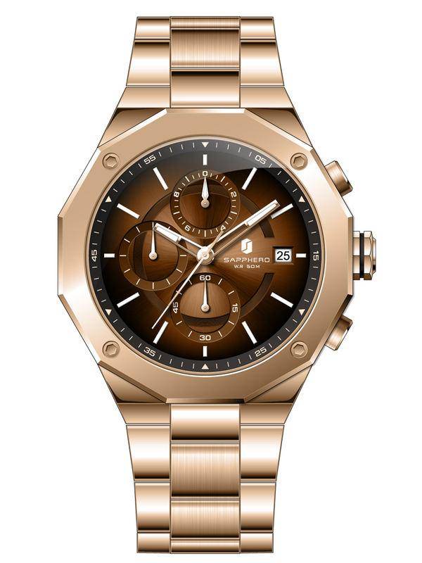SAPPHERO Luxury Watch for Men Chronograph Movement | Jewelry Addicts