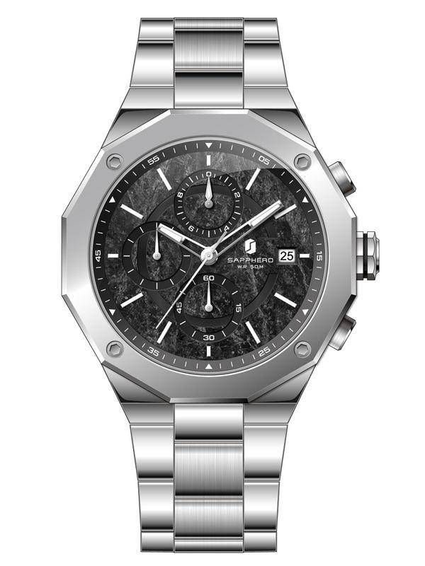 SAPPHERO Luxury Watch for Men Chronograph Movement | Jewelry Addicts