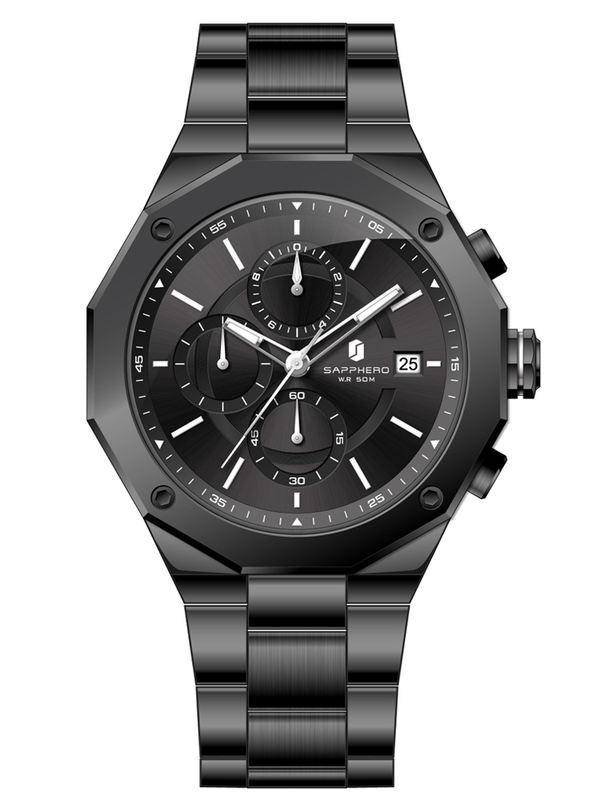 SAPPHERO Luxury Watch for Men Chronograph Movement | Jewelry Addicts