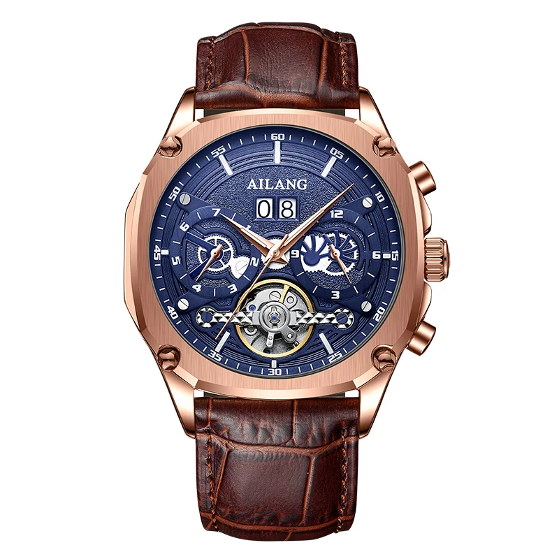 Stainless Steel Men's Self-winding Skeleton Watch | Jewelry Addicts
