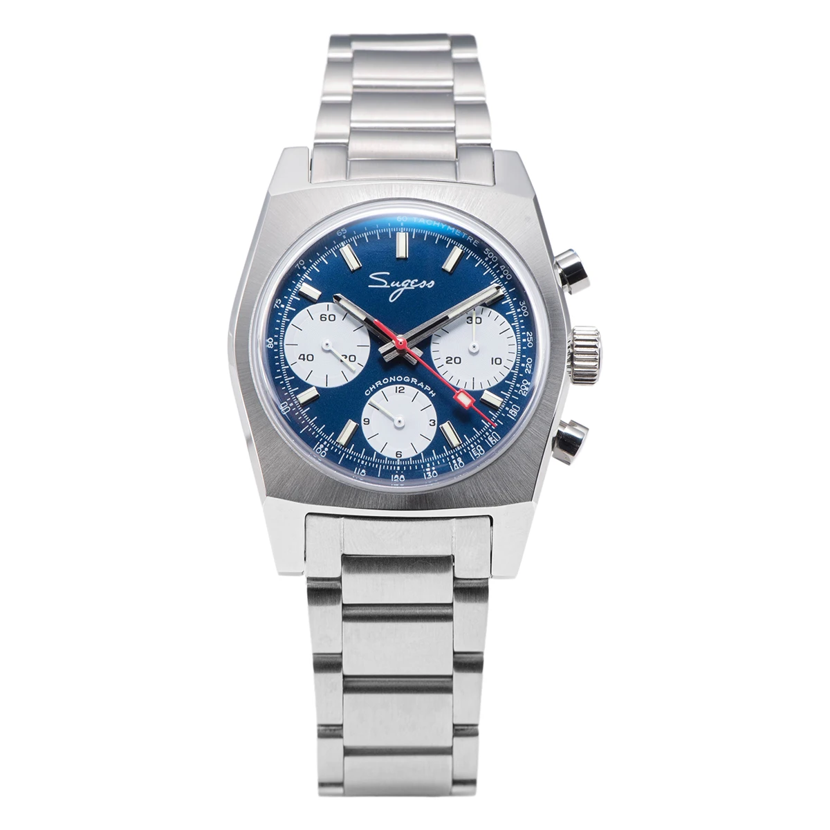 Sugess 38mm Chronograph Pilot Watch ST1902 | Jewelry Addicts