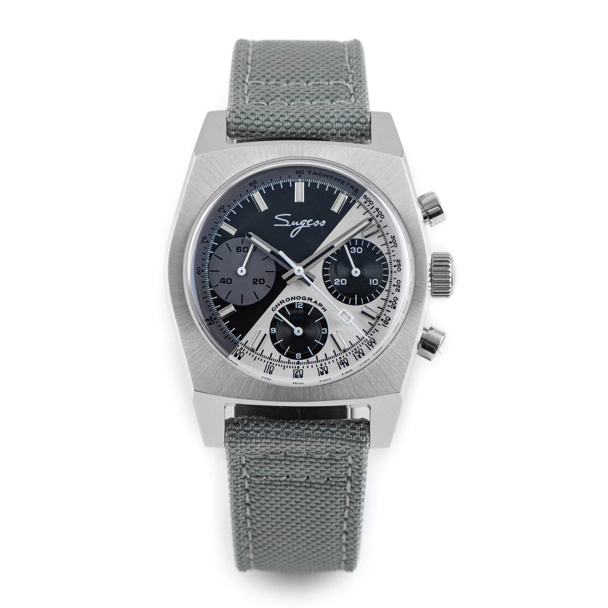 Sugess 38mm Chronograph Pilot Watch ST1902 | Jewelry Addicts
