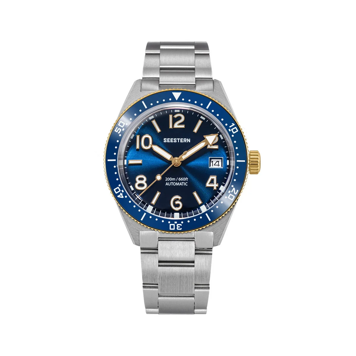 Seestern Men's Automatic Diving Watch - 200m Waterproof NH35 Movement ...