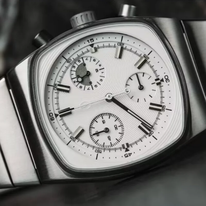CILOA Retro Square Chronograph Watch | Jewelry Addicts